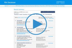 RIA Database | Leading Provider of Financial Advisor Data